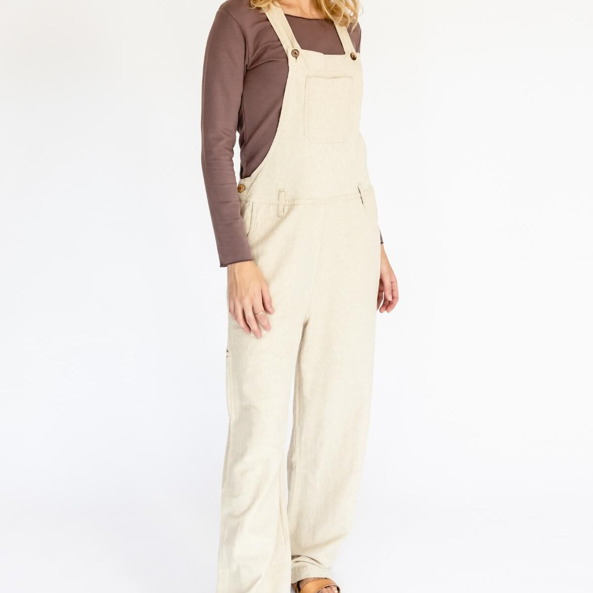 Cotton Traveller Overalls - Oatmeal | Ethically made in Nepal – Surya