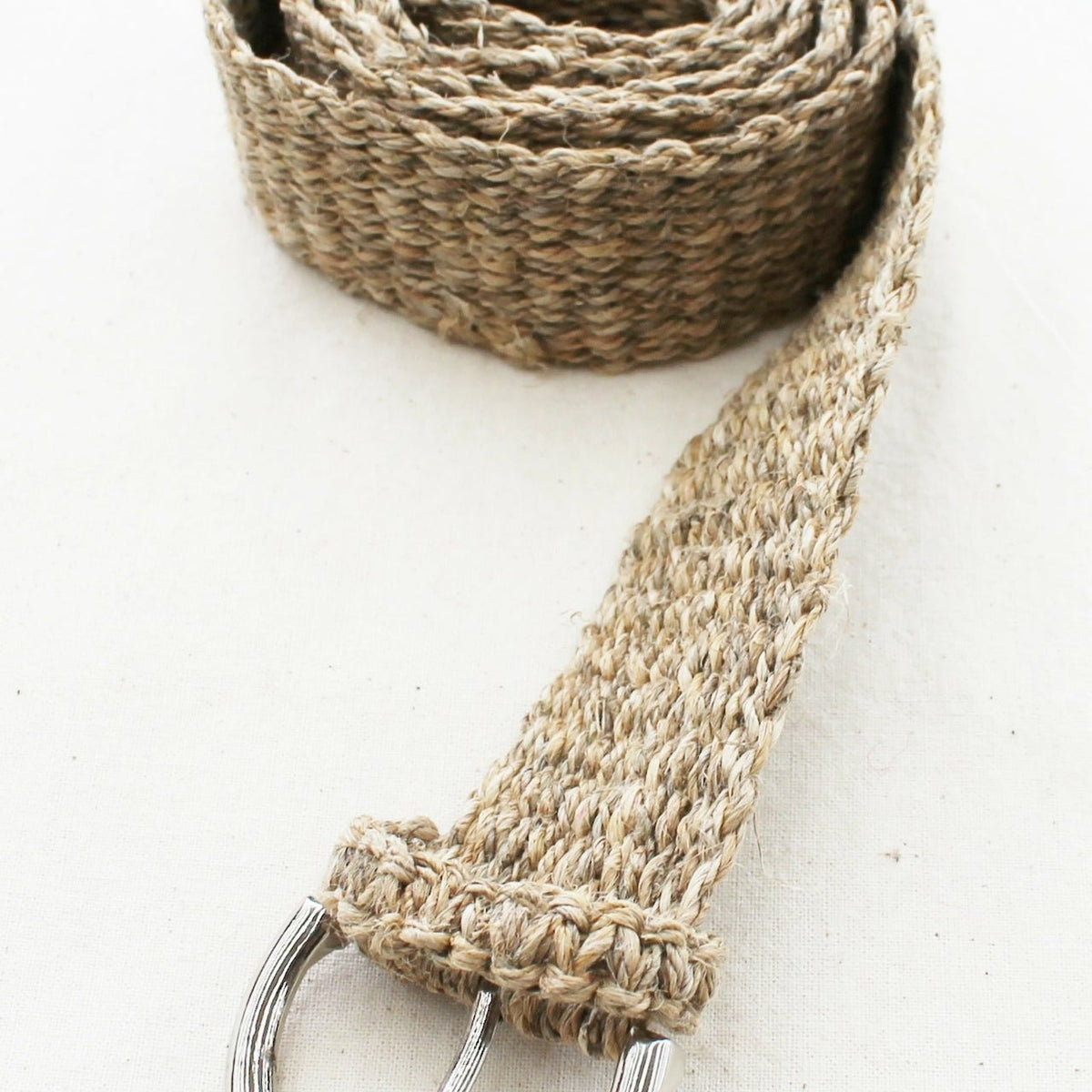 Organic Hemp Belt with Buckle - Undyed | Ethically made in Nepal – Surya